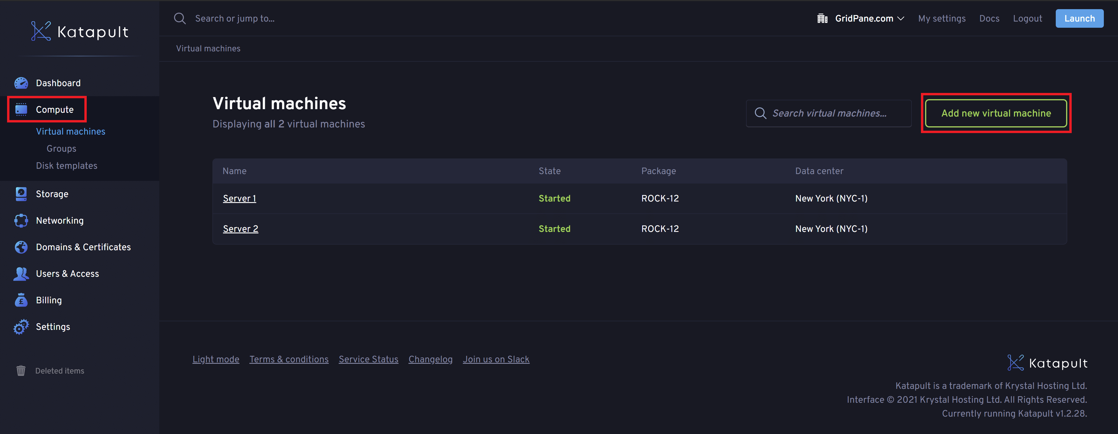 Provision A Katapult Server Using Our Custom Server Option Gridpane